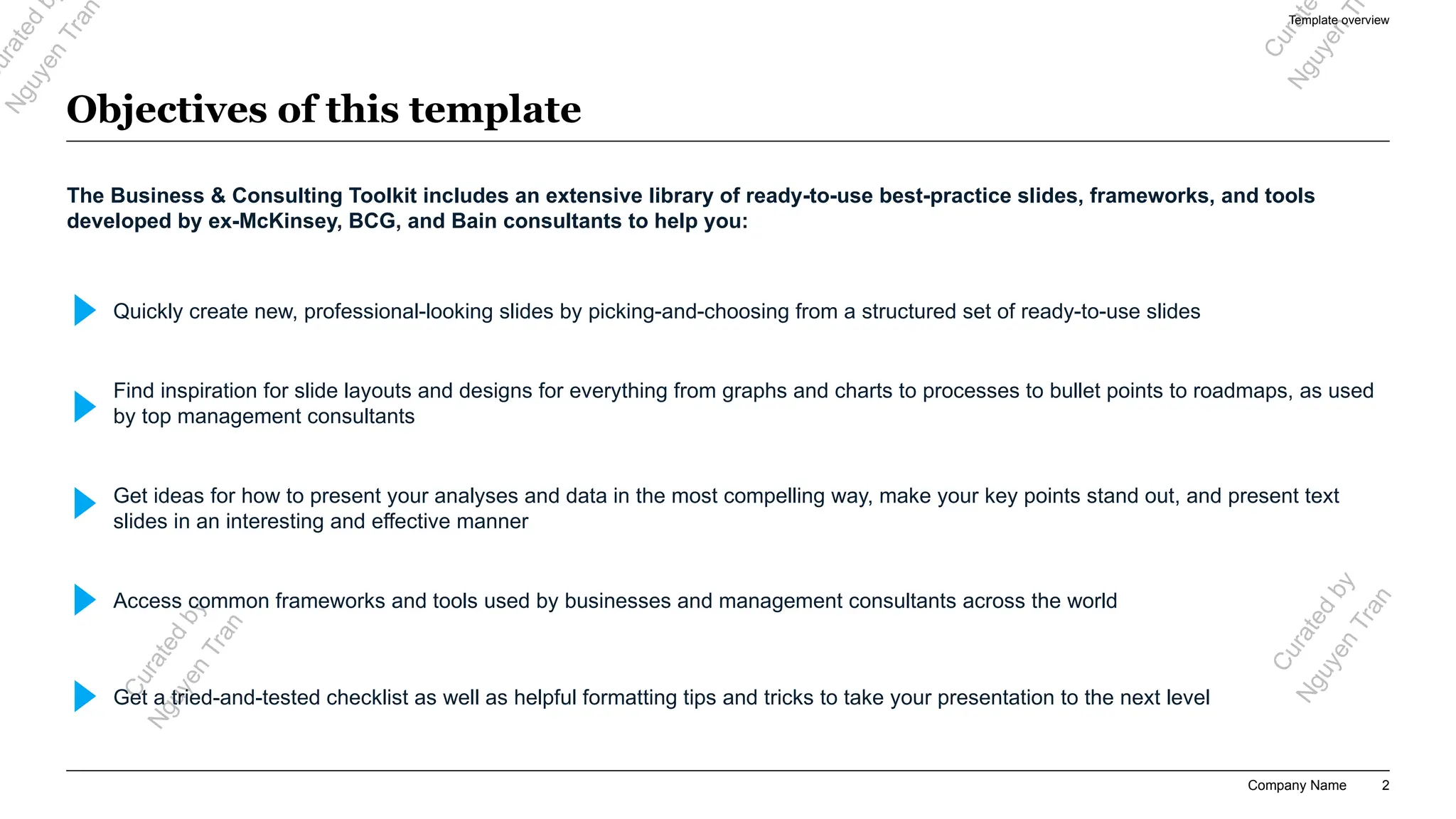 Business Consulting Template for Consultants | PPTX