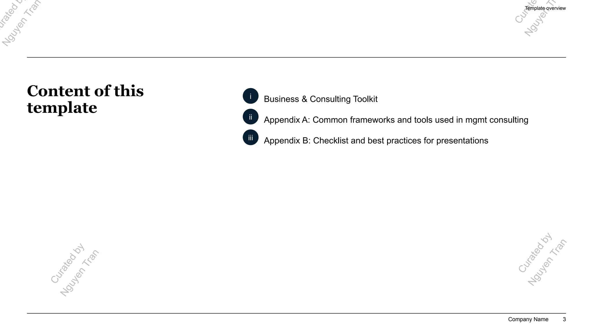 Business Consulting Template for Consultants | PPTX