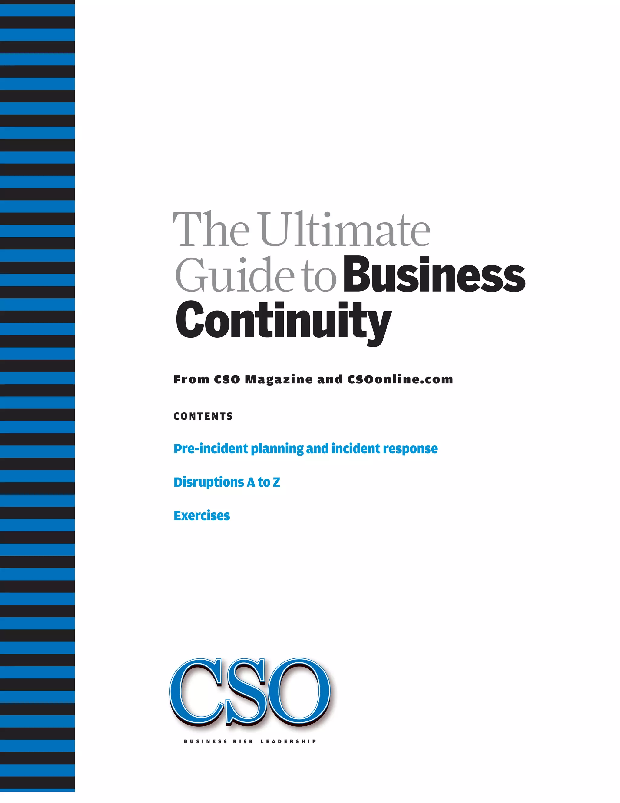 The Ultimate Guide To Business Continuity | PDF