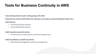 Ensuring Business Continuity in the cloud | PPTX