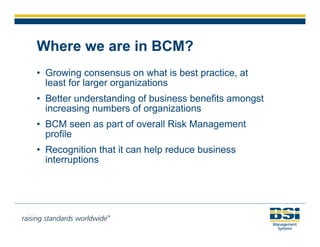 Business Continuity.Bs25999 | PDF
