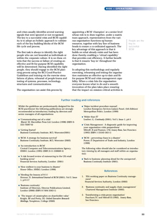 Business continuity and crisis management | PDF