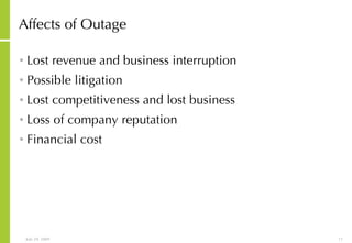 Business Continuity And Disaster Recovery Notes | PPT