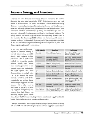 Business continuity and recovery planning for manufacturing | PDF