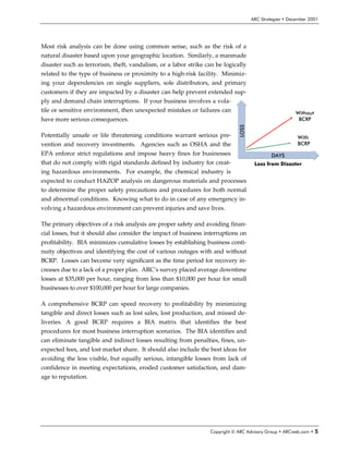 Business continuity and recovery planning for manufacturing | PDF
