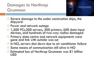 Business continuity at_northrop_grumman | PPT
