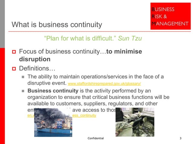 Business Continuity - Business Risk & Management | PPTX
