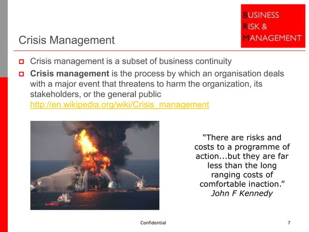 Business Continuity - Business Risk & Management | PPTX