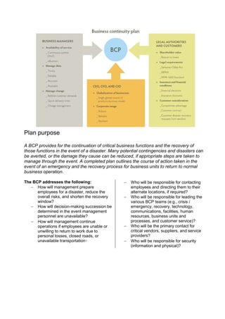 Business continuity & disaster recovery | PDF