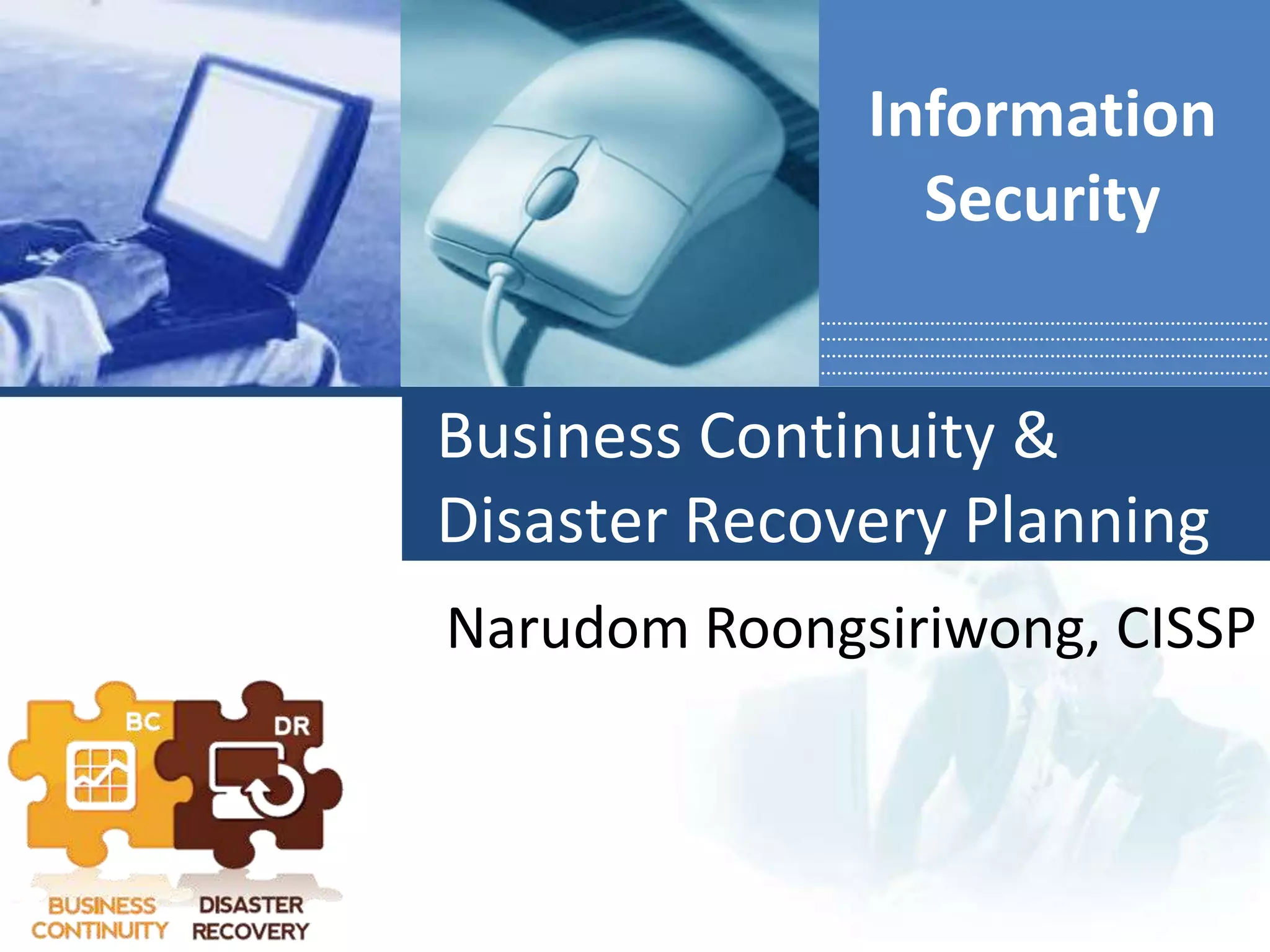 Business continuity & disaster recovery planning (BCP & DRP) | PPTX