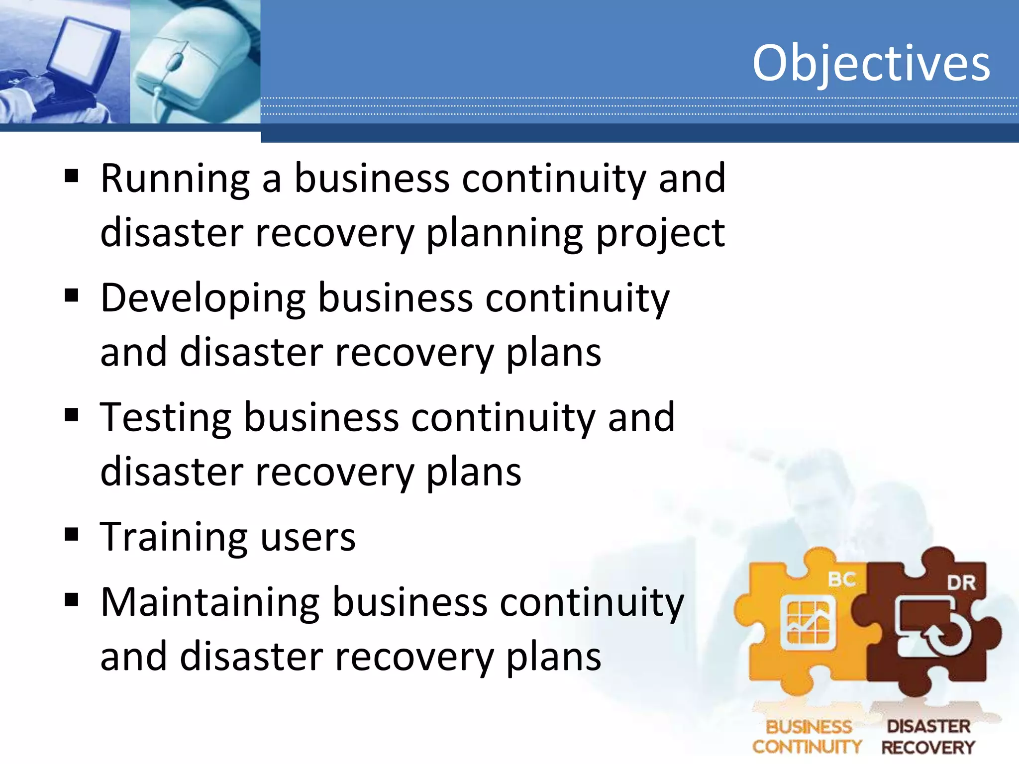 Business continuity & disaster recovery planning (BCP & DRP) | PPTX
