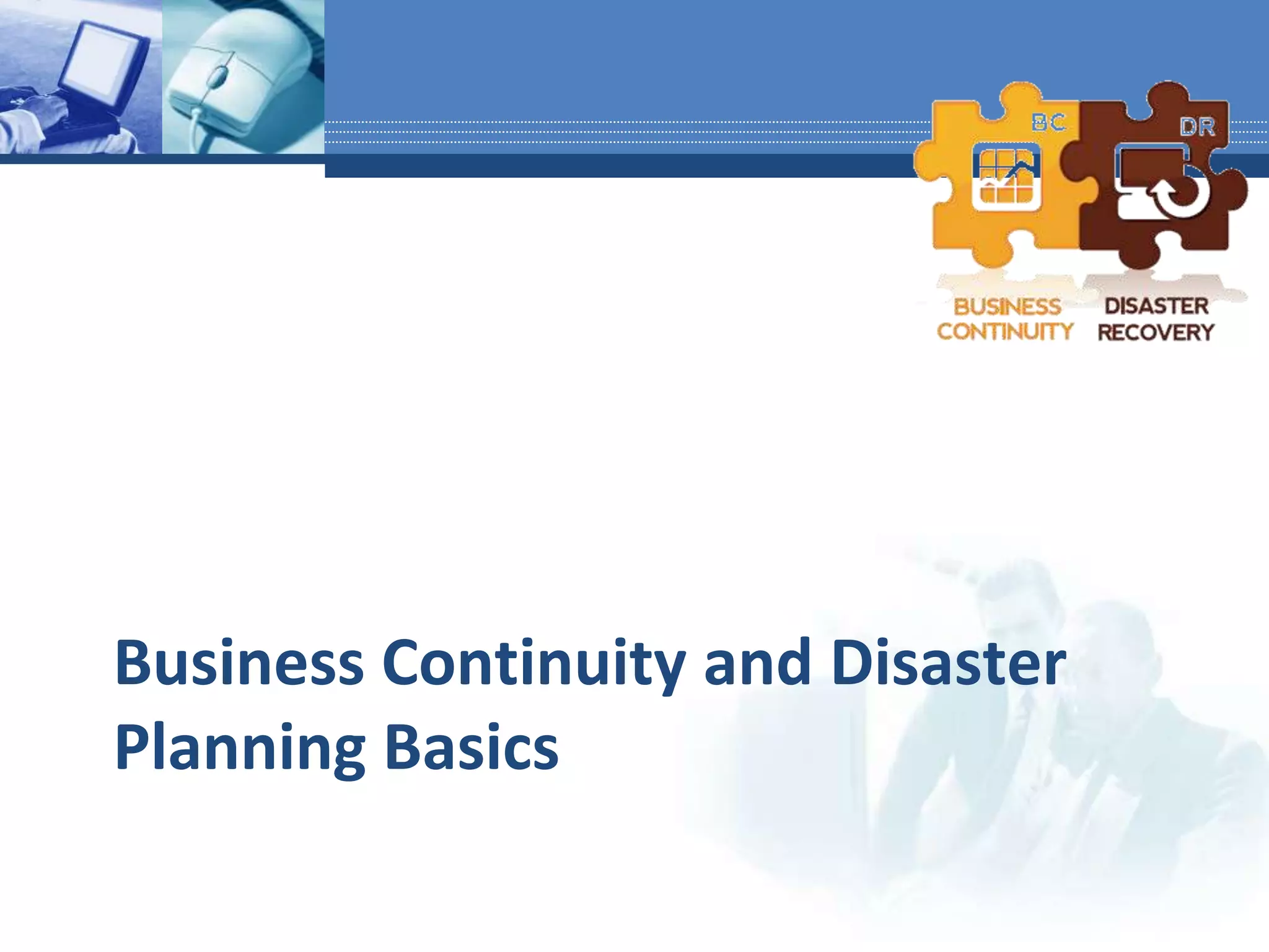 Business continuity & disaster recovery planning (BCP & DRP) | PPTX