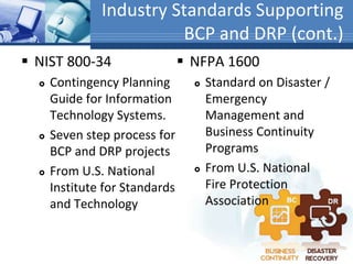 Business continuity & disaster recovery planning (BCP & DRP) | PPTX