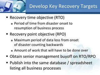 Business continuity & disaster recovery planning (BCP & DRP) | PPTX