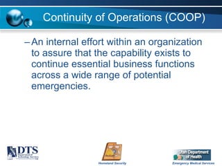 Business continuity for information systems | PPT