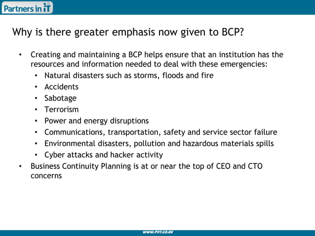 Business Continuity Planning in ServiceNow | PPTX | Business | Business ...