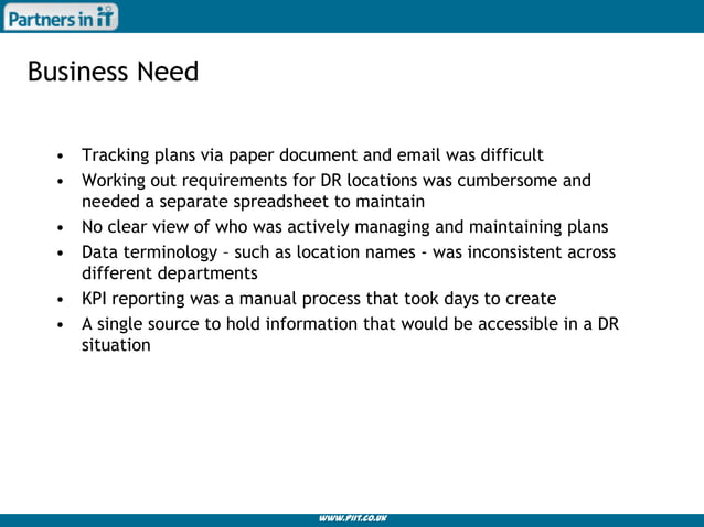 Business Continuity Planning in ServiceNow | PPTX | Business | Business ...