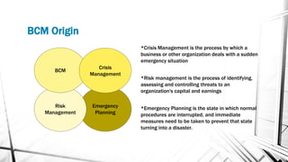 Business Continuity Management | PPT