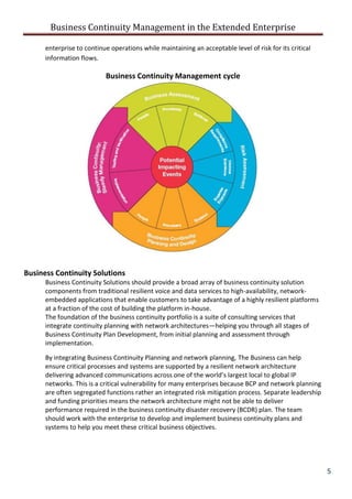Business continuity management and the extended enterprise | PDF