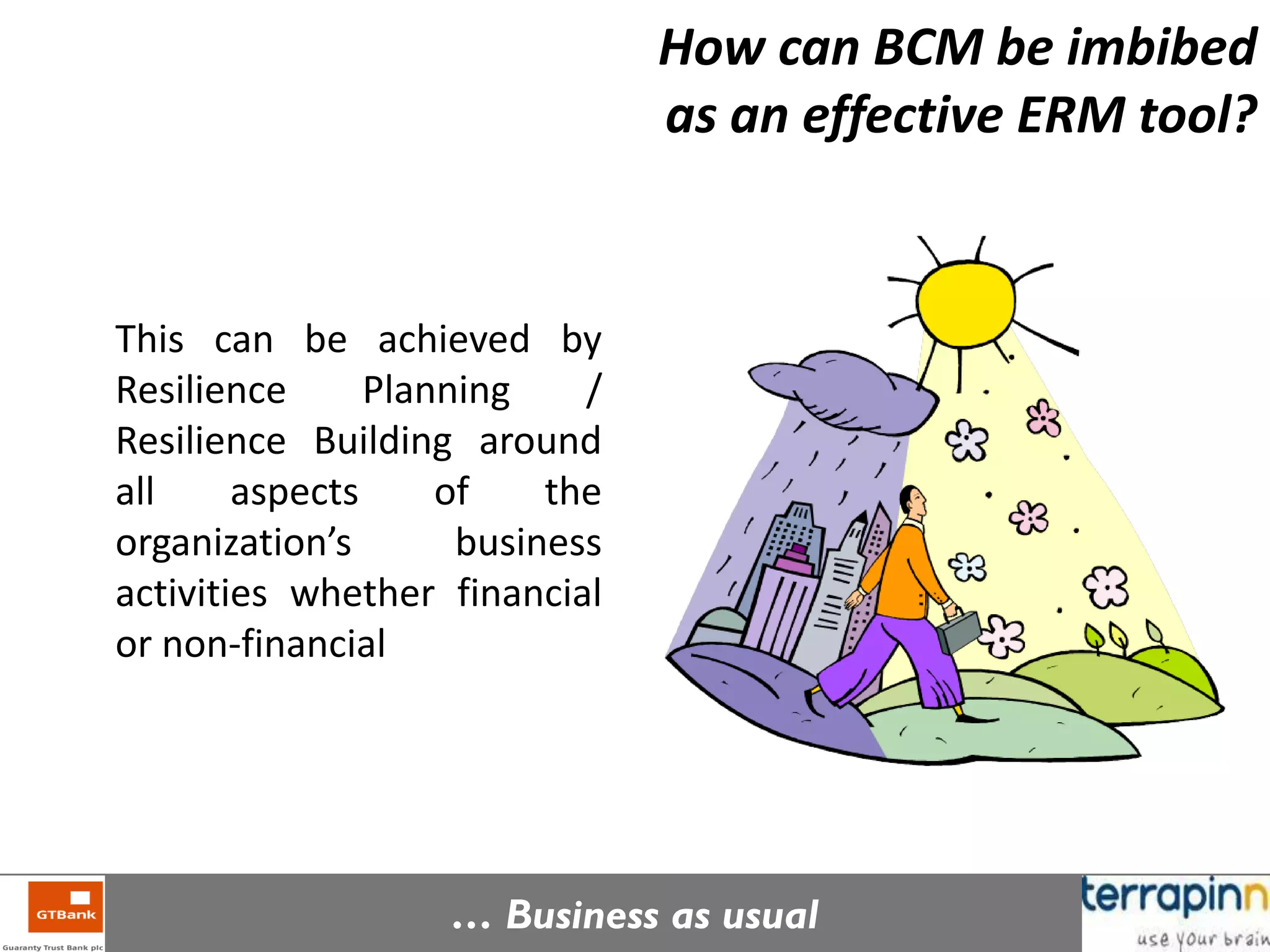 Business Continuity Management In The Erm Framework February 2010 | PDF