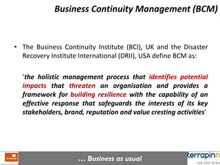 Business Continuity Management In The Erm Framework February 2010 | PPT