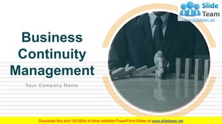 Business Continuity Management PowerPoint Presentation Slides | PDF