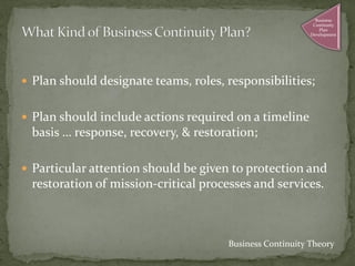 Business continuity overview | PDF | Business | Business and Finance