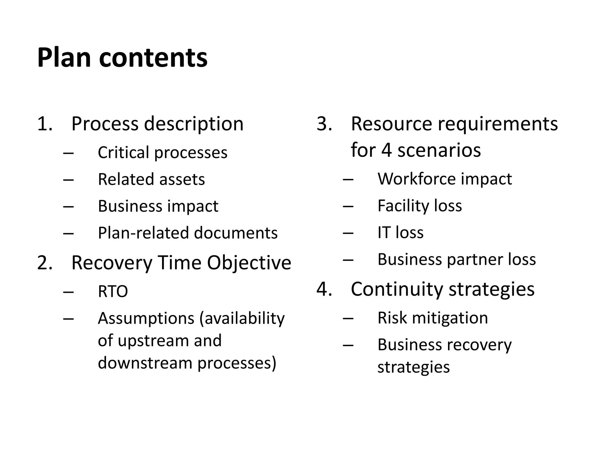 Business continuity overview slideshare | PPTX