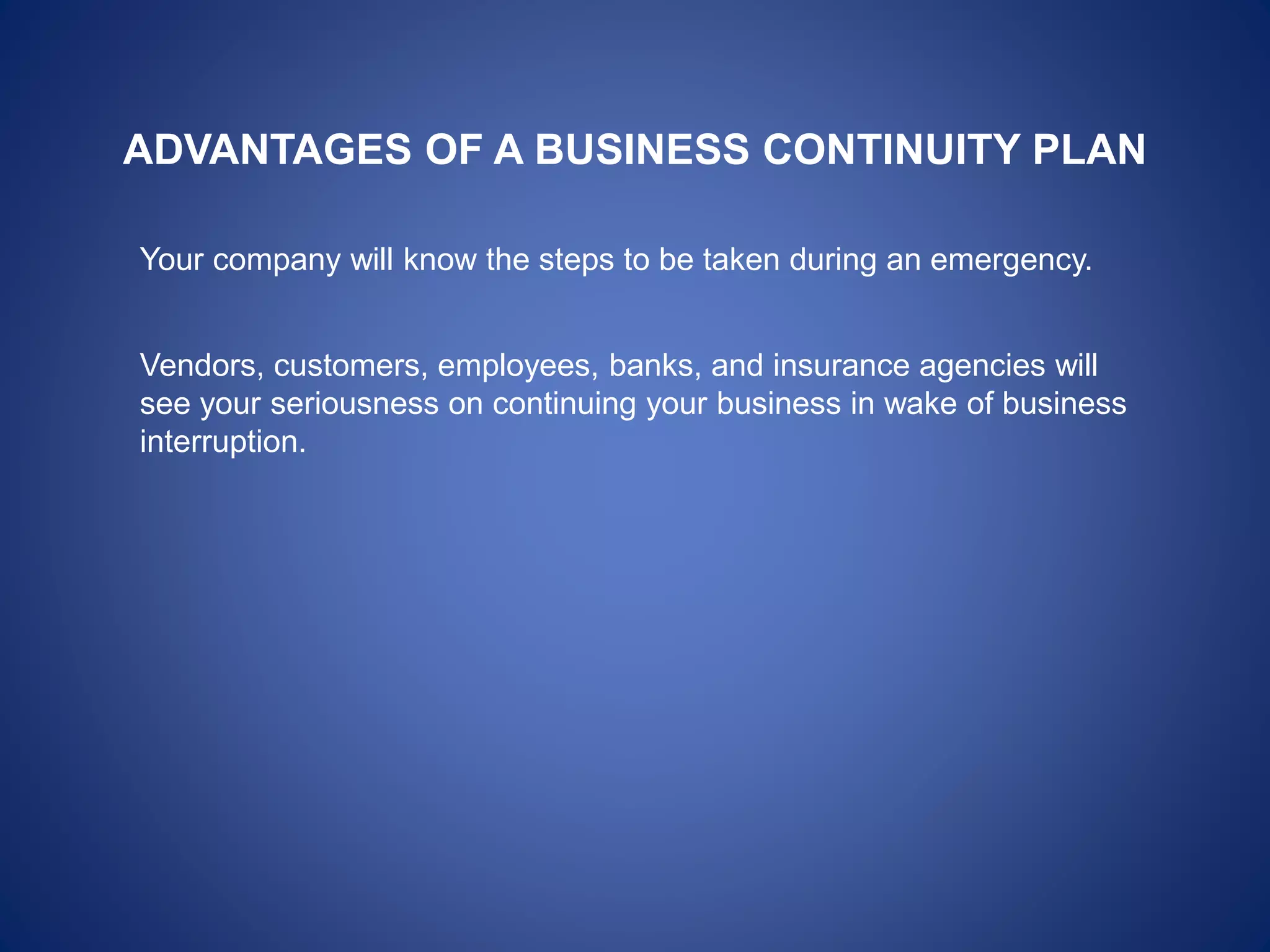Business Continuity Plan Development | PPTX | Business Administration ...