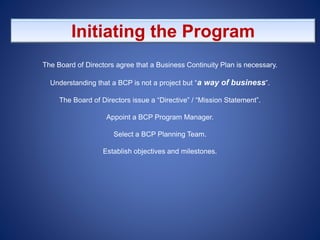Business Continuity Plan Development | PPTX | Business Administration ...