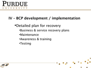 Business continuity planning | PPT