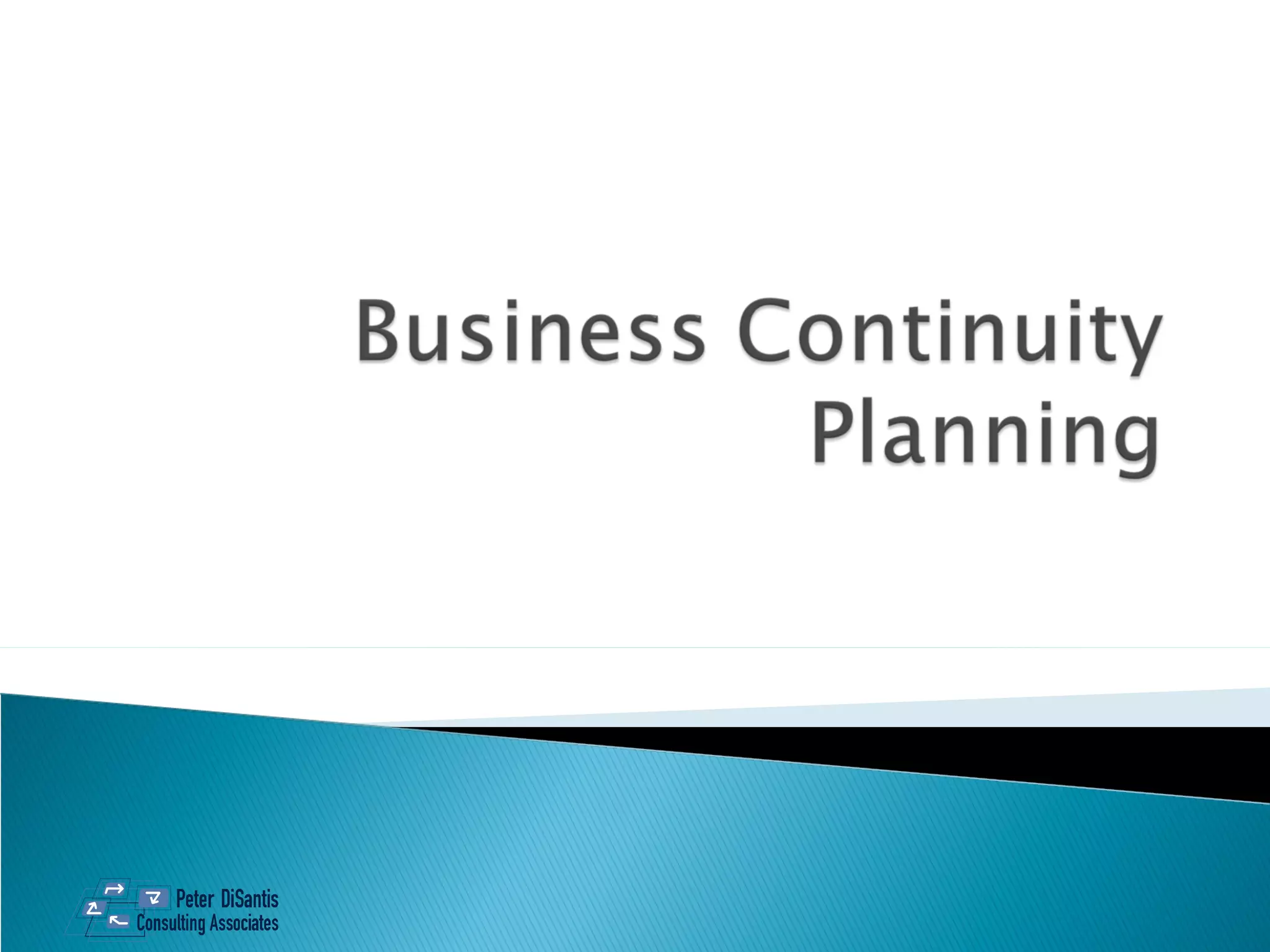 Business Continuity Planning | PPT