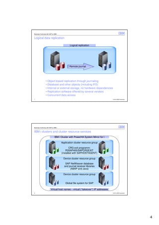 Business continuity with SAP on IBM i | PDF