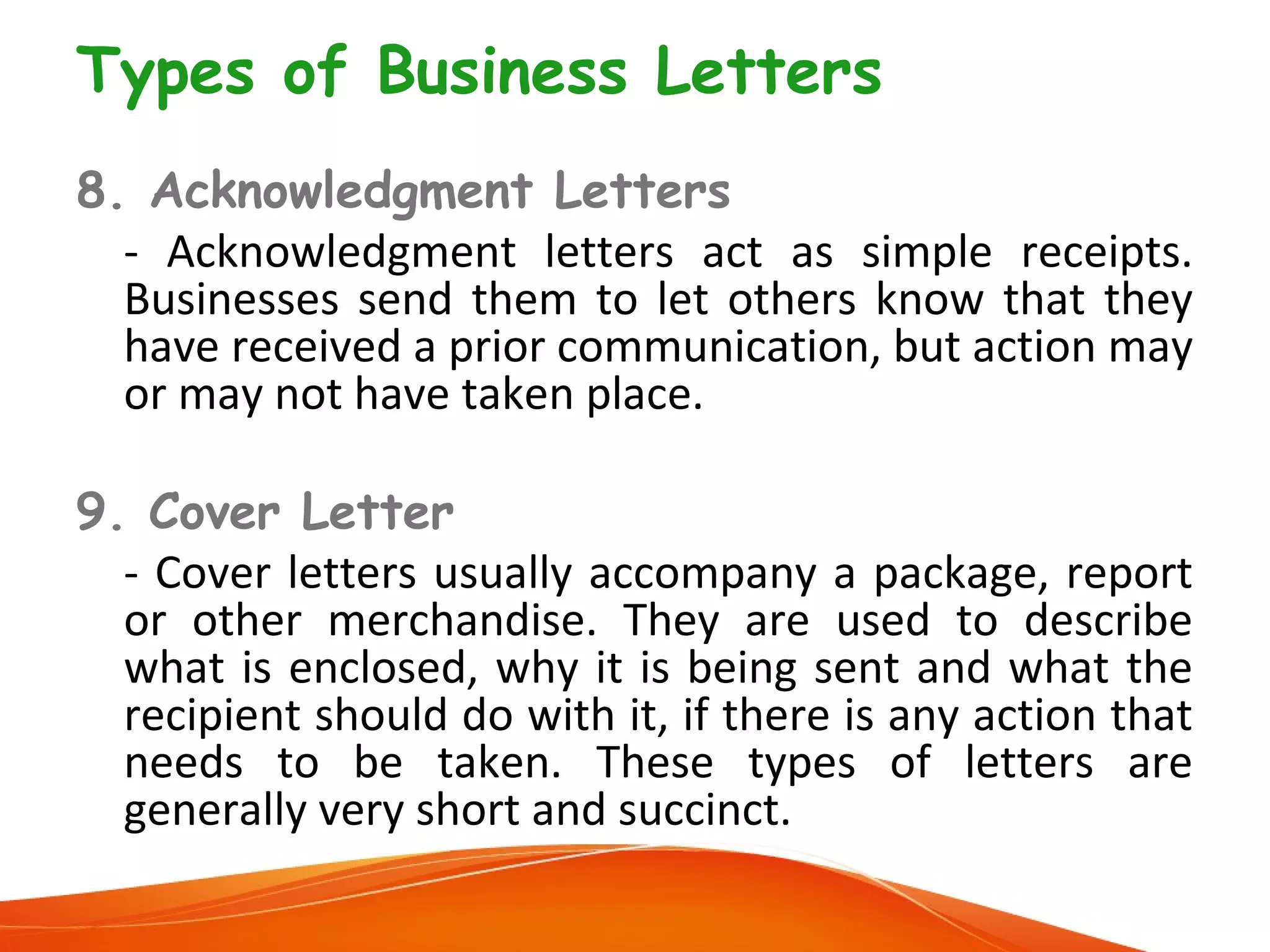 Business correspondence | PPT