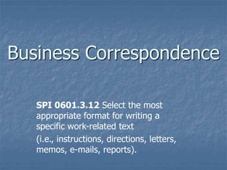 Business Correspondence.ppt