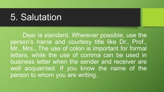 Business Correspondence (Technical Writing).pptx