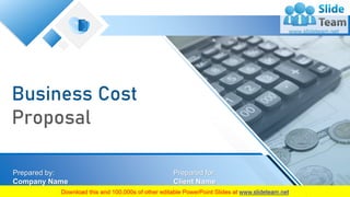 Business Cost Proposal PowerPoint Presentation Slides | PPT
