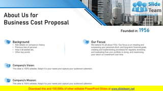 Business Cost Proposal PowerPoint Presentation Slides | PPT