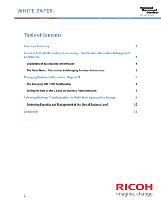 Business Critical Processes | PDF