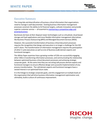 Business Critical Processes | PDF