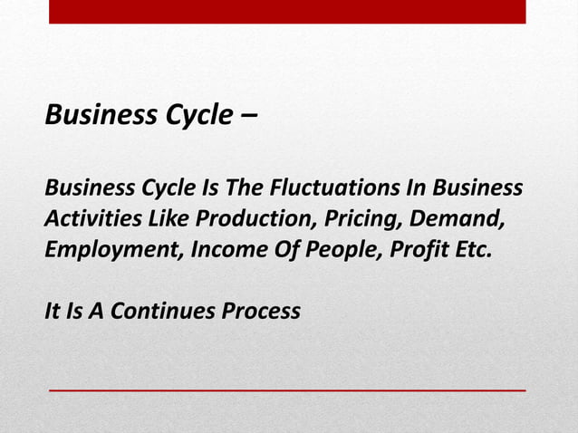 Business cycle | PPT