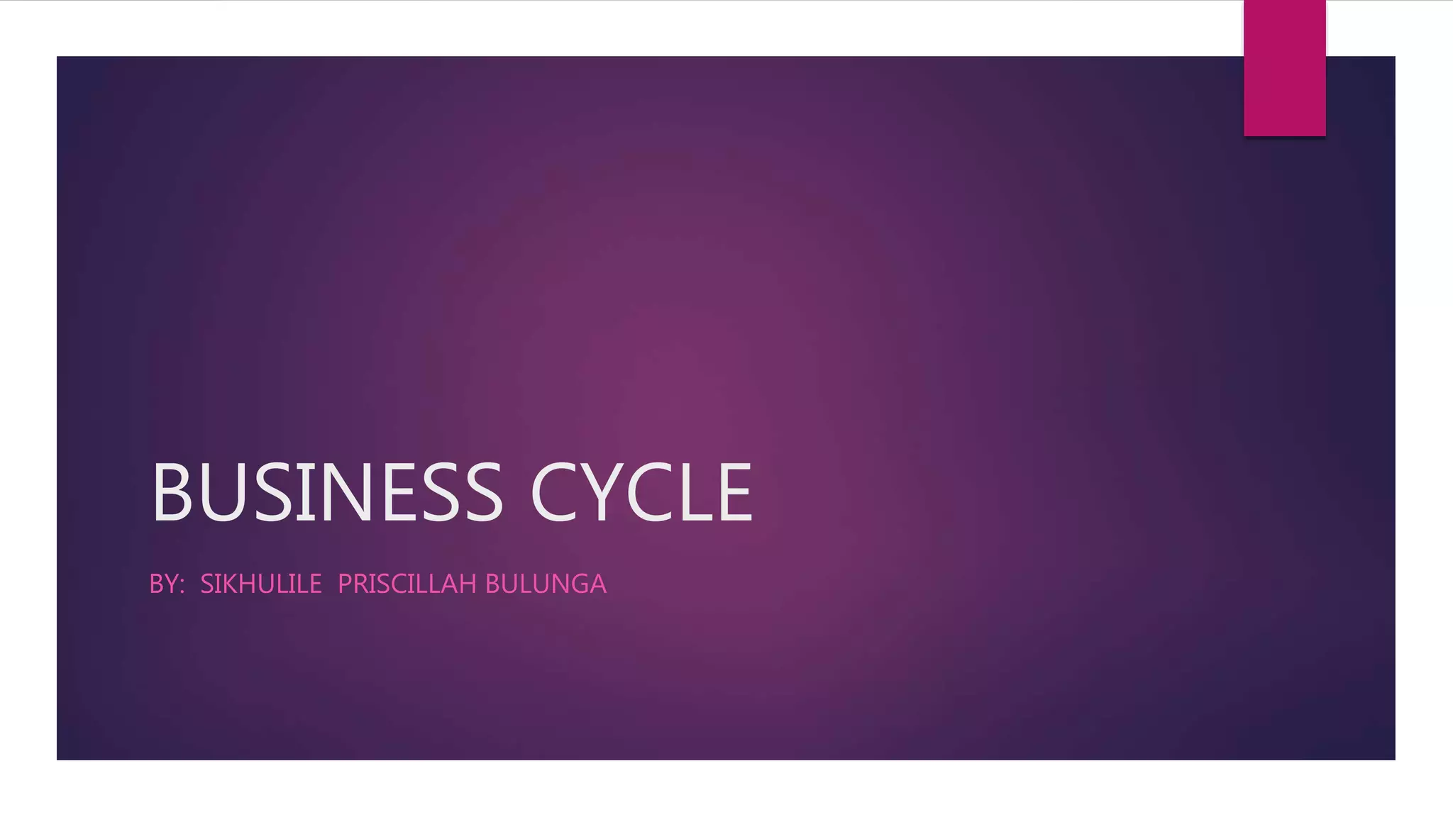 Business cycle | PPT