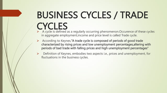 BUSINESS CYCLES OR TRADE CYCLES.pptx | Free Download