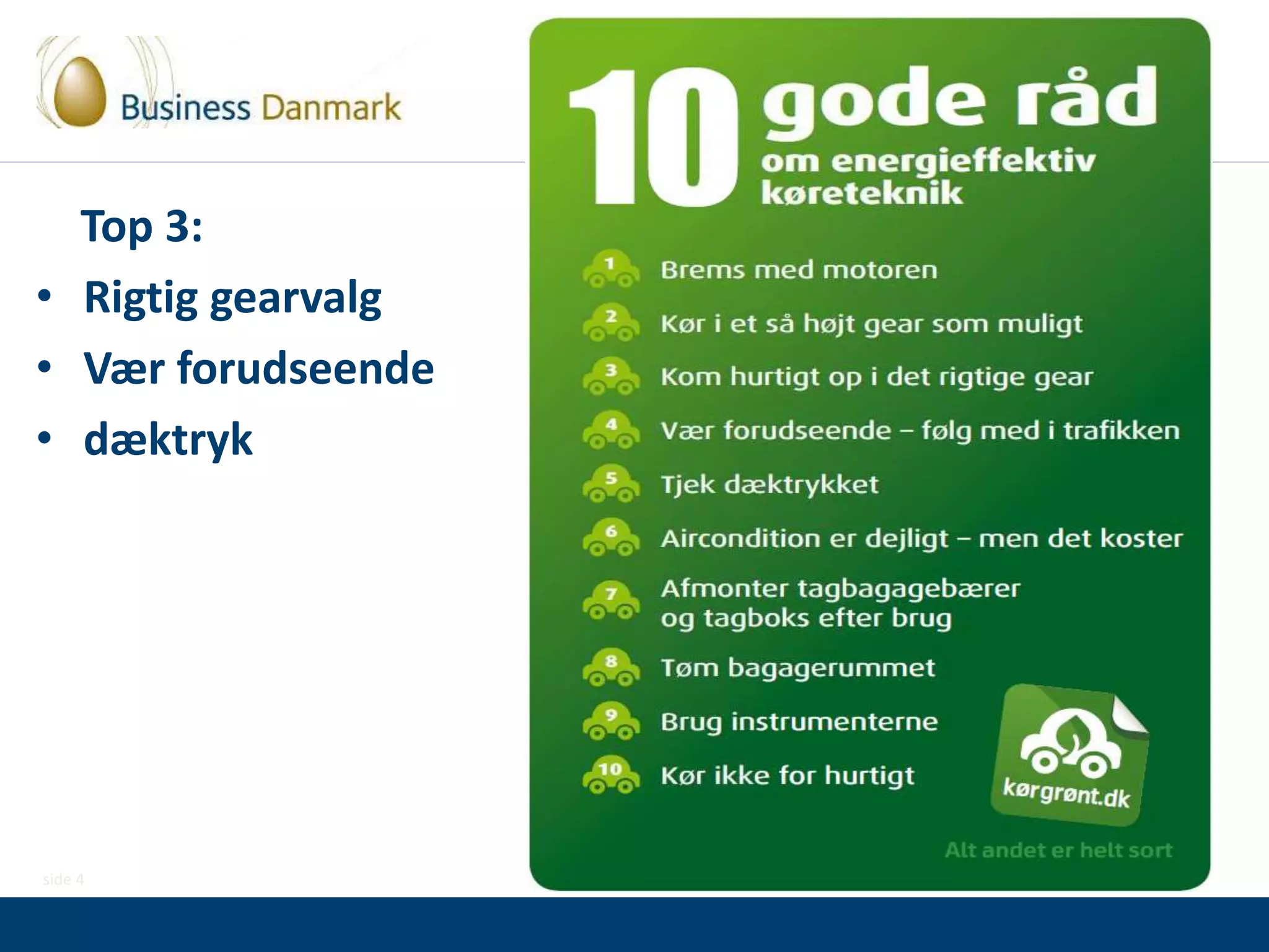 FDMs tips til "Kør grønt" | PPTX