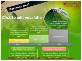 Business Deal PowerPoint Templates and Themes | PPTX