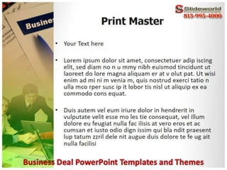 Business Deal PowerPoint Templates and Themes | PPTX