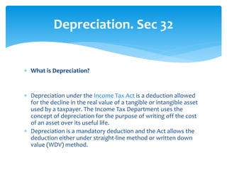 Business deductions Under section 30 to 32 | PPTX