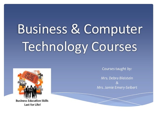 Business dept presentation for guidance