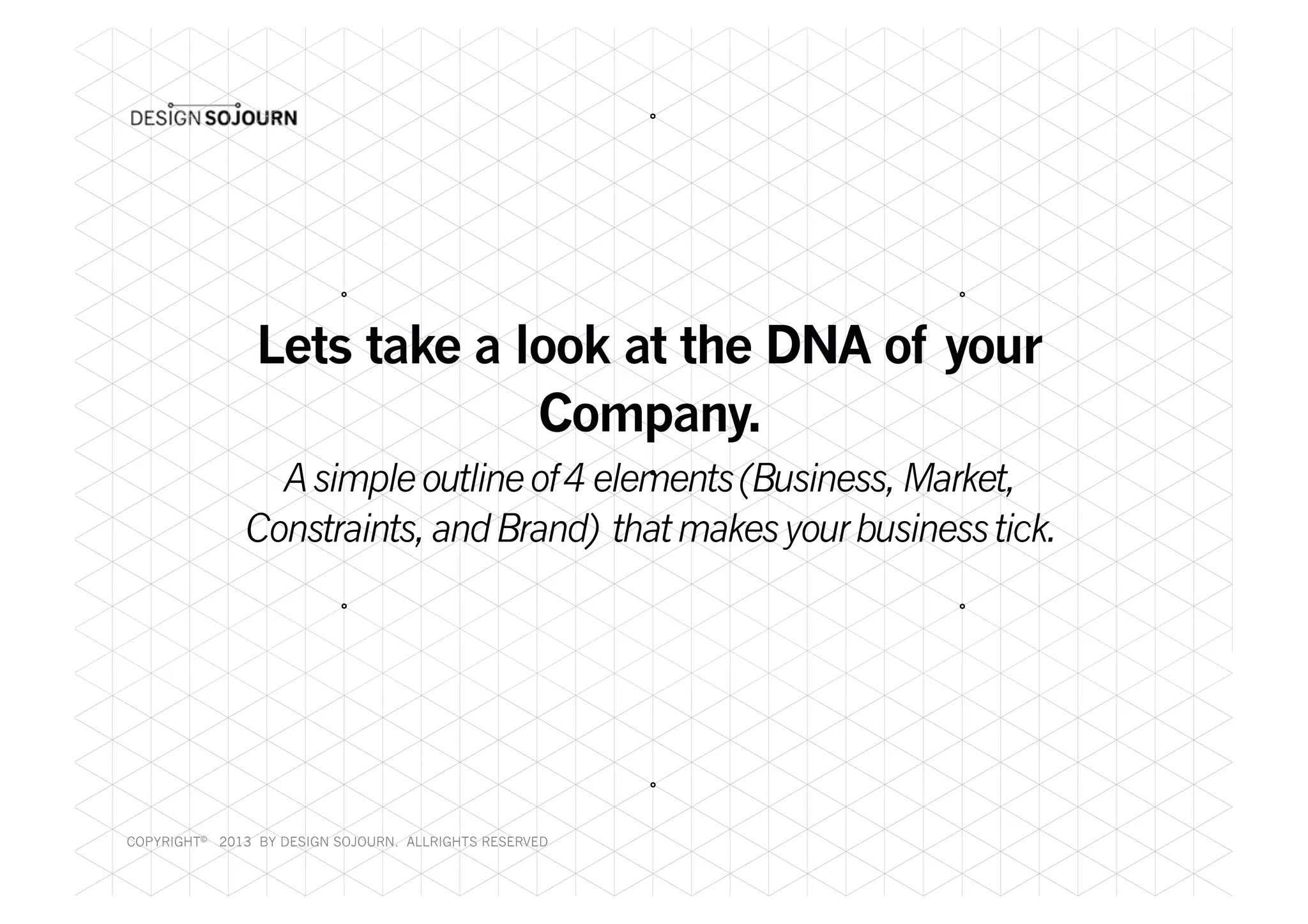 Business Design Toolkit - Design Sojourn | PDF