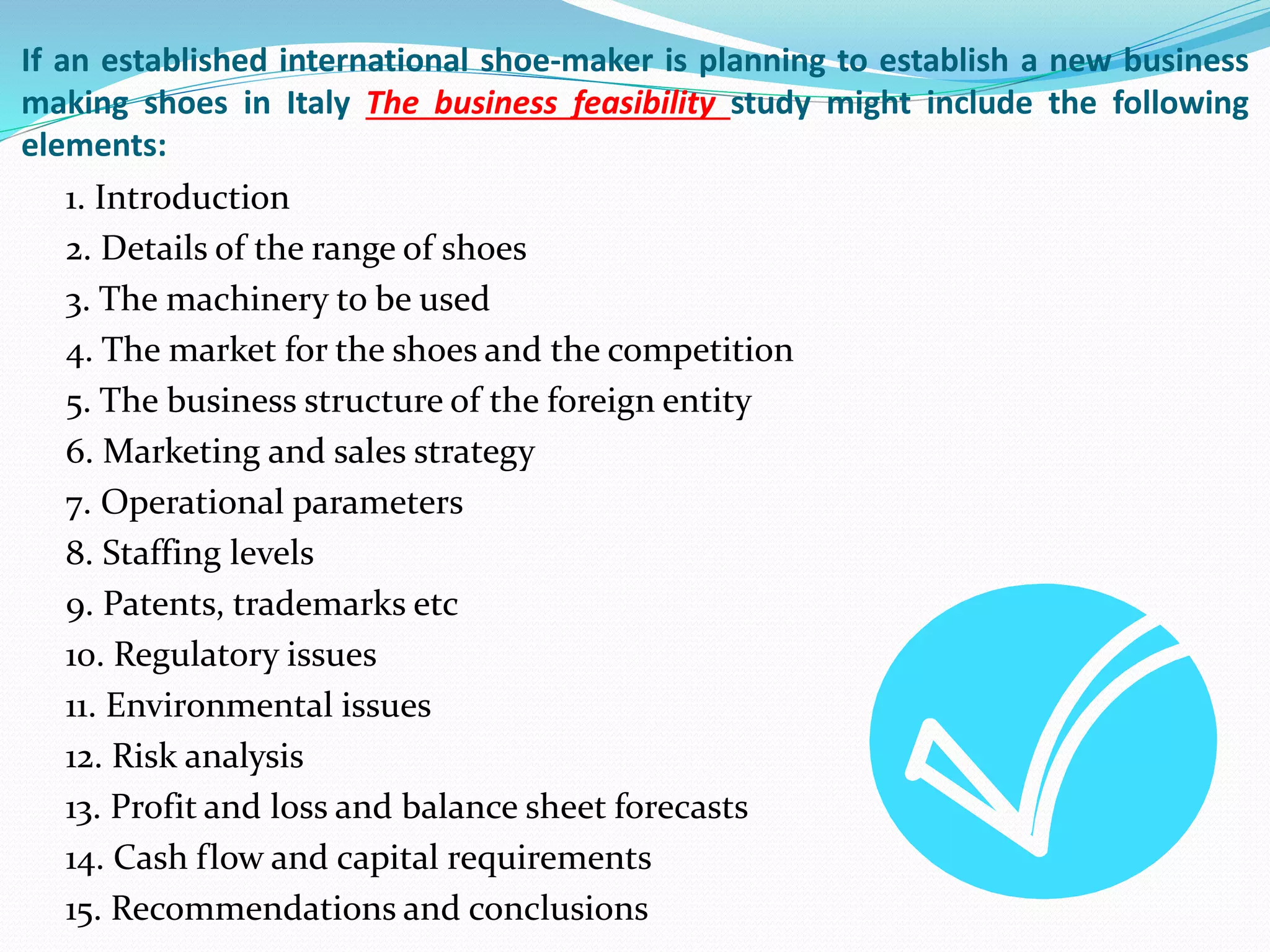 Business development feasibility study | PPTX